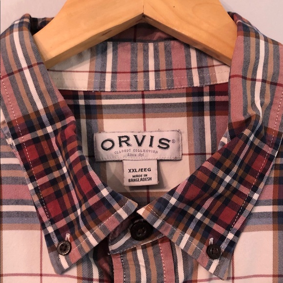 Orvis | Shirts | Orvis Mens Multicolor Plaid Button Down Shirt 0 Cotton ...